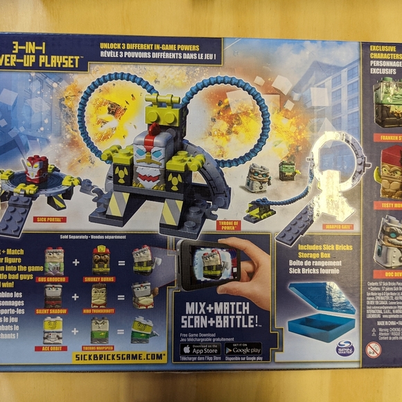 Sick Bricks | Toys | Sick Bricks The 3in Power Up Playset | Poshmark